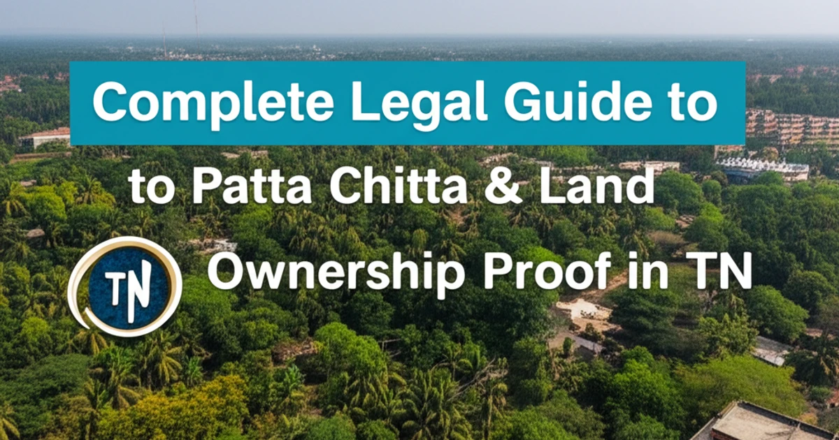 Patta Chitta & Land Ownership Proof in TN: A Complete Guide