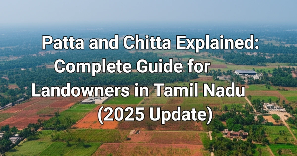 Patta & Chitta Explained: Tamil Nadu Landowners Guide (2025)